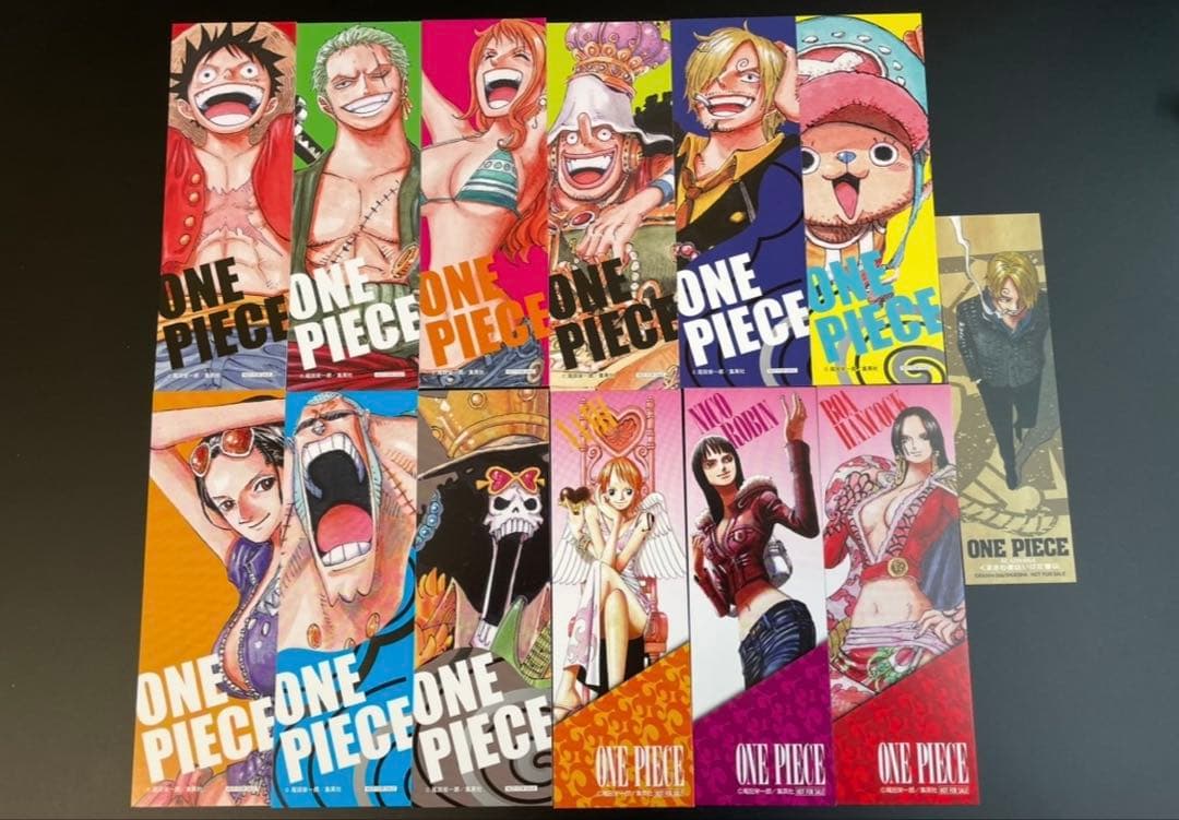 【非売品】　ワンピース　onepiece しおり　13枚セット
