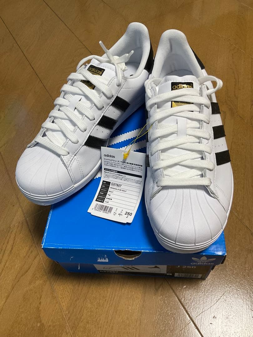 シューズ(男性用) adidas Golf 'White Black' G57857 25.0cm