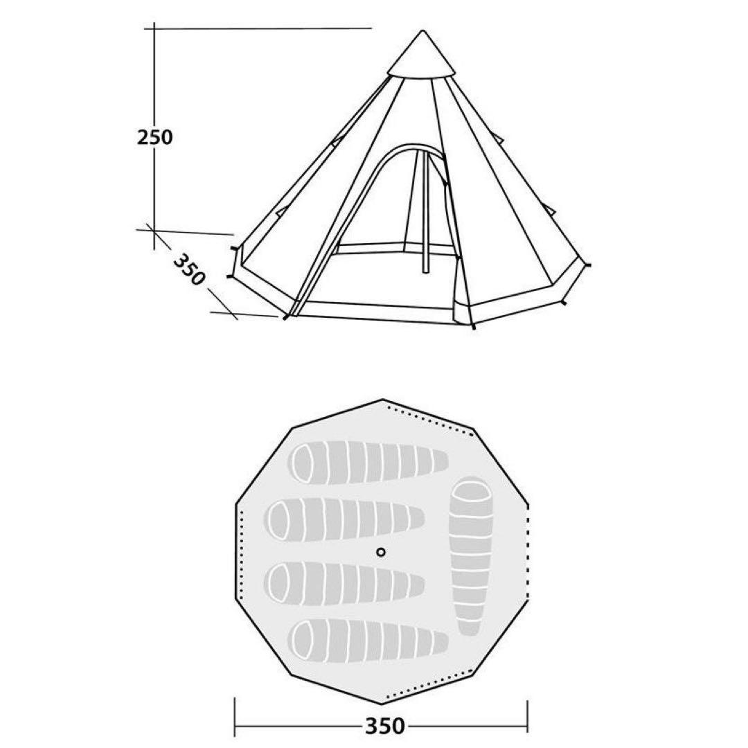 Robens ティピー型テント ローベンス　ワンポール