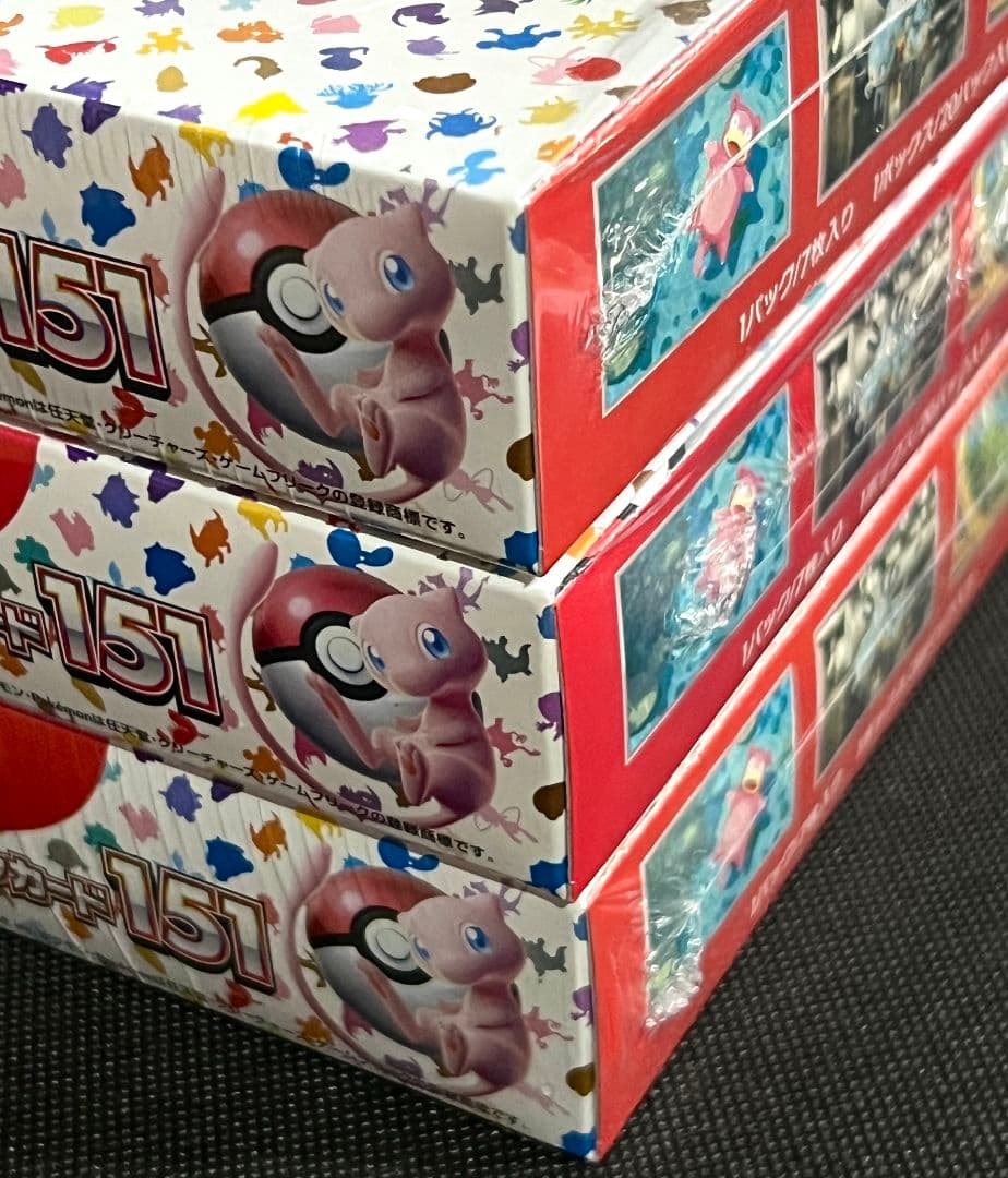 ポケモンカード 151 BOX シュリンク付き 未開封 3BOXセット