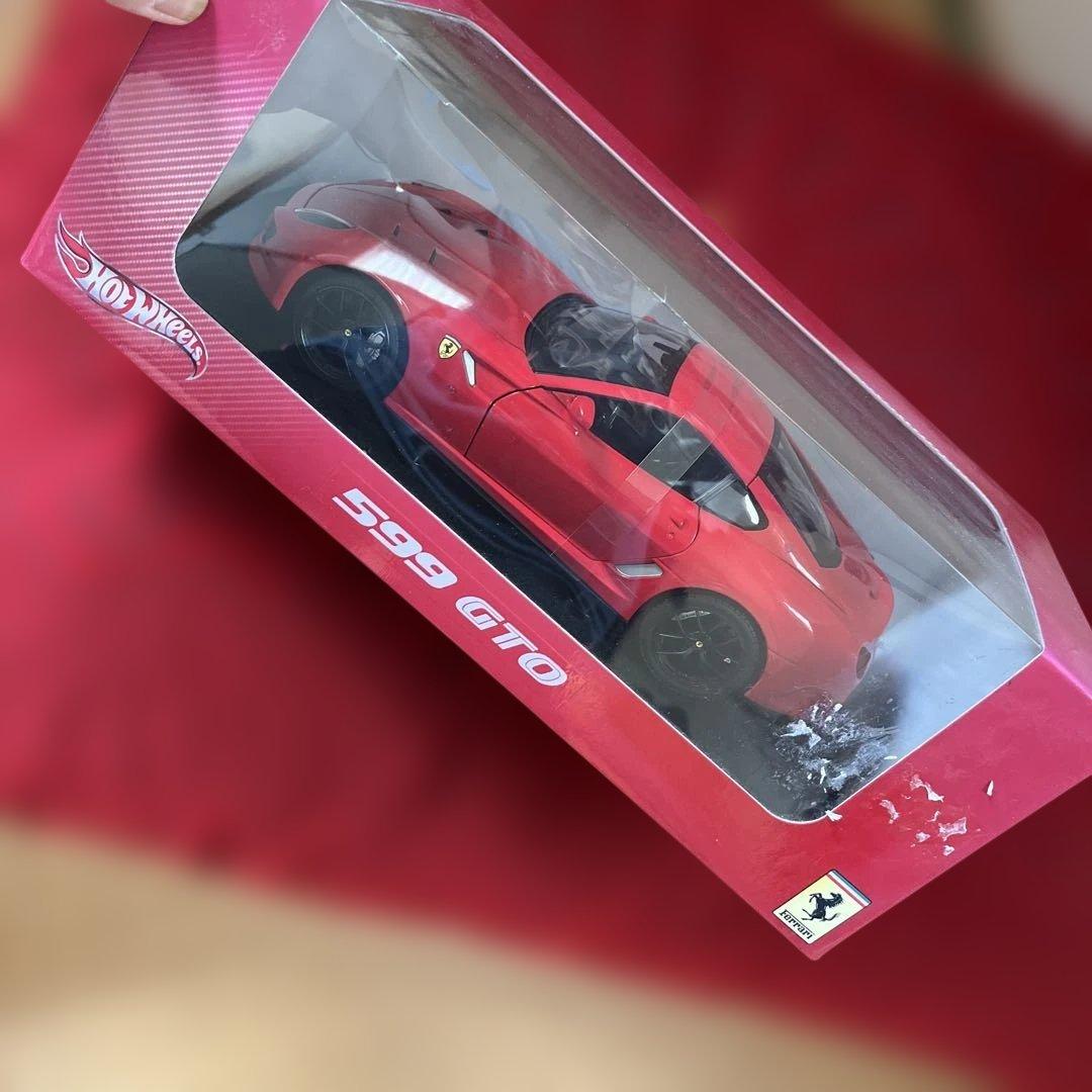 ミニカー Hot Wheels Ferrari 599 GTO 1:18