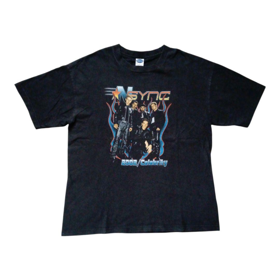 2002年製 インシンク セレブリティ Tシャツ XLサイズ 黒