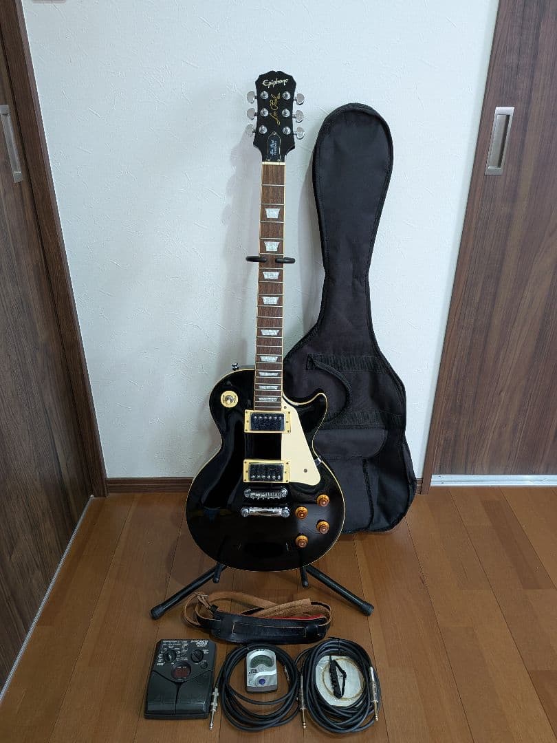 Epiphone Les Paul ブラック エレキギター【小物付】