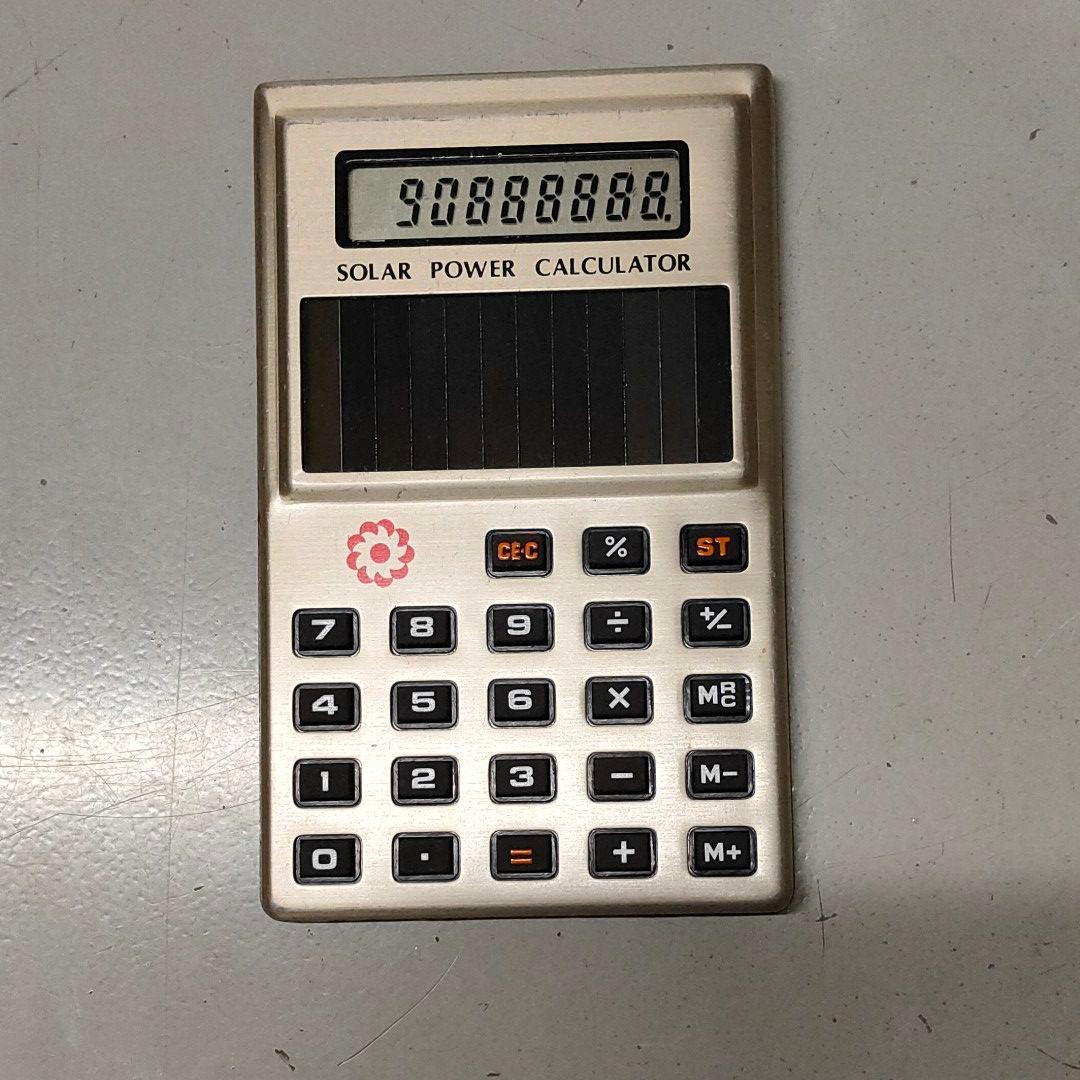 太陽電池式電卓　V-007　SOLAR POWER CALCULATOR