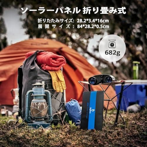 【2025モデル】BigBlue 28W ソーラーパネル 小型 3ポートUSBp