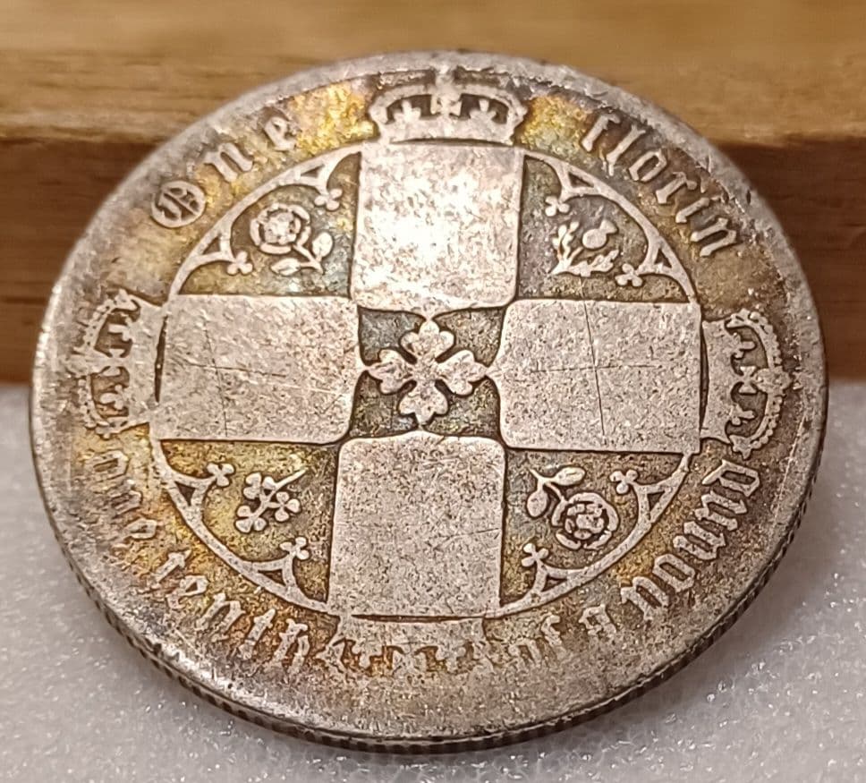 1873年(153年前) イギリス 1フローリン(ゴシックフローリン)銀貨