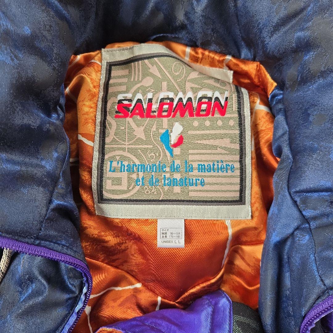 1990年代ヴィンテージ◆SALOMON◆ スキーウェア 上下セット 中古LL