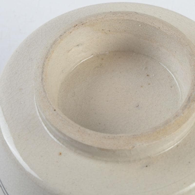 和食器　茶懐石　粟田焼　染付　仁清写菊唐草文　向付　十客　時代箱　V　9296