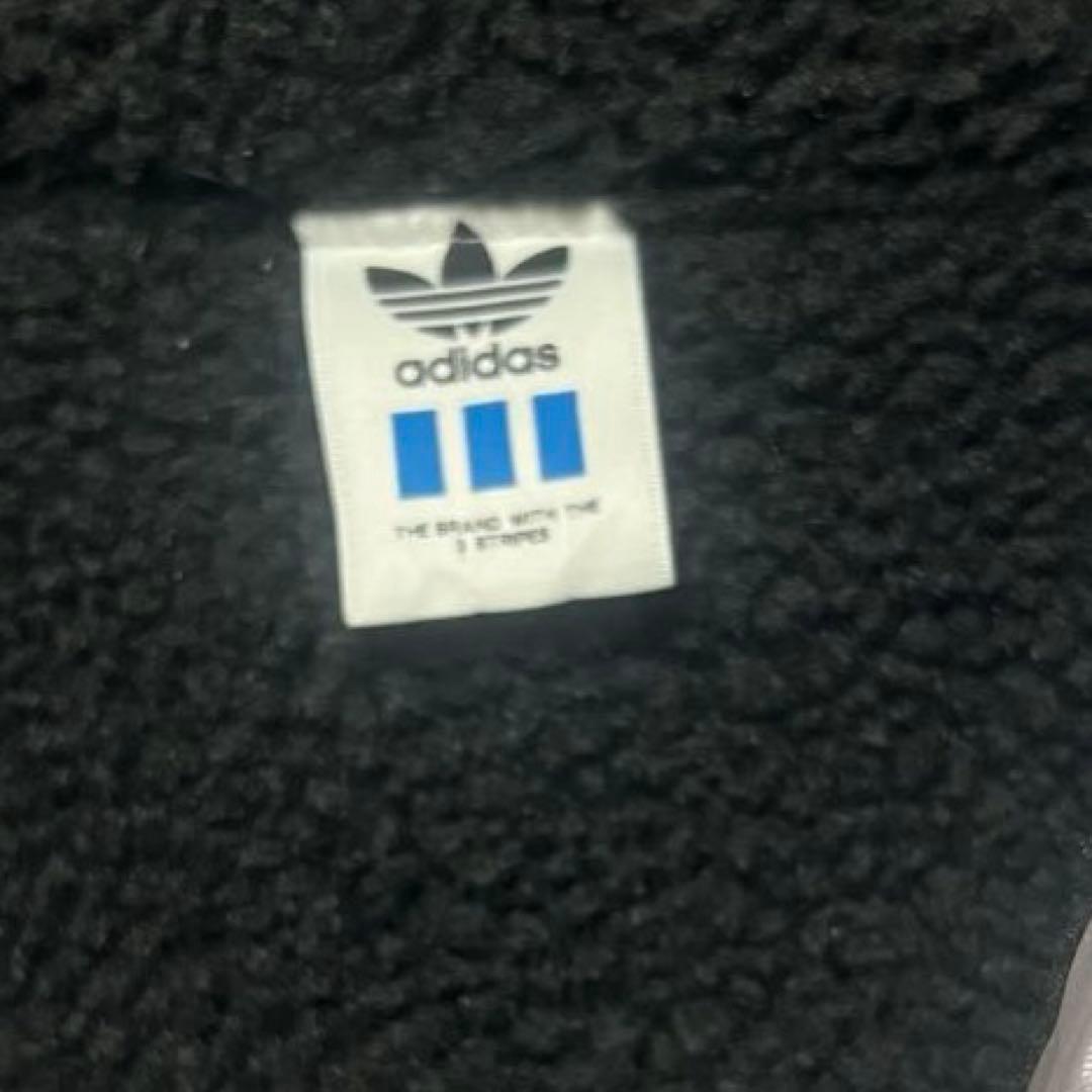 90s adidas アディダス ベンチコート ロング 裏ボア シルバー L