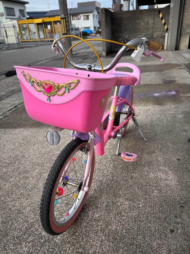 ディズニープリンセス 子供用自転車 ピンク