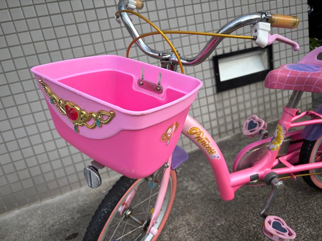 ディズニープリンセス 子供用自転車 ピンク