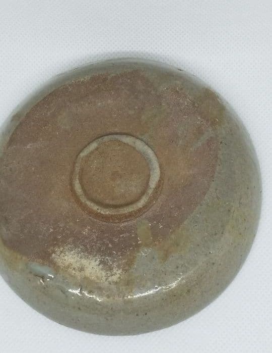 【お値下げ】骨董 無地唐津 平盃(向付)欠け有り