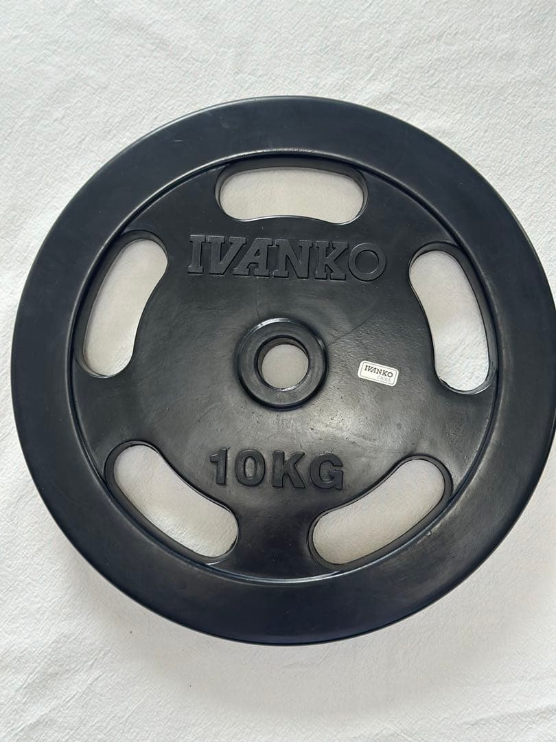 IVANKO ラバープレート 10kg 2枚 セット 穴径28mm イヴァンコ