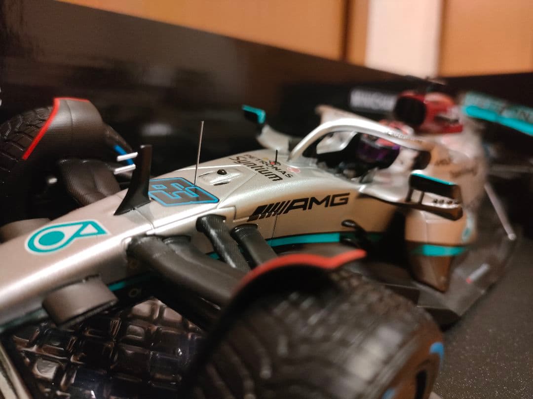 F1ミニカー1/18メルセデスAMG　ジョージラッセル モナコGP2022