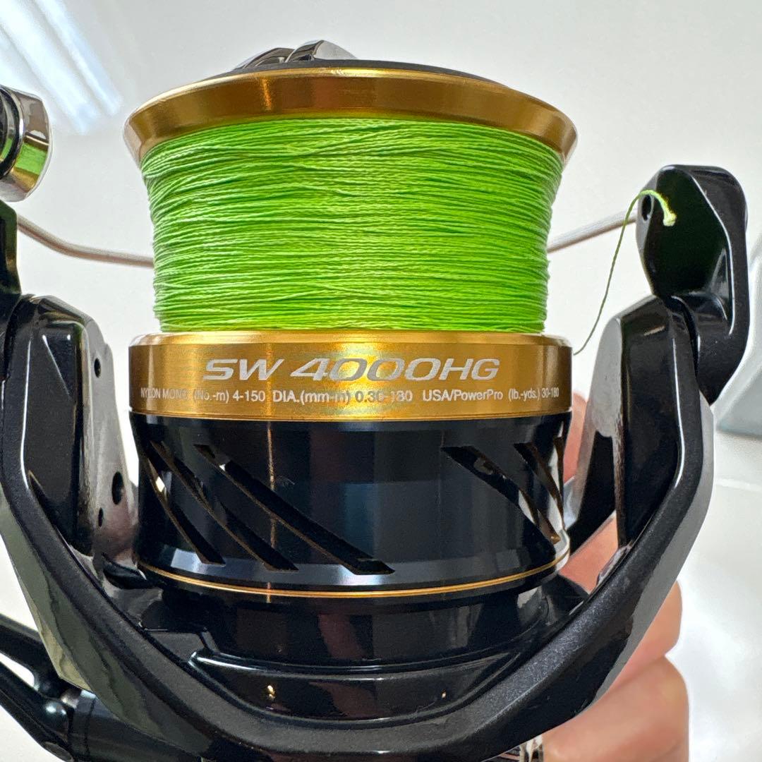 【中古】SHIMANO スフェロスSW4000HG ゴメクサスハンドルノブおまけ