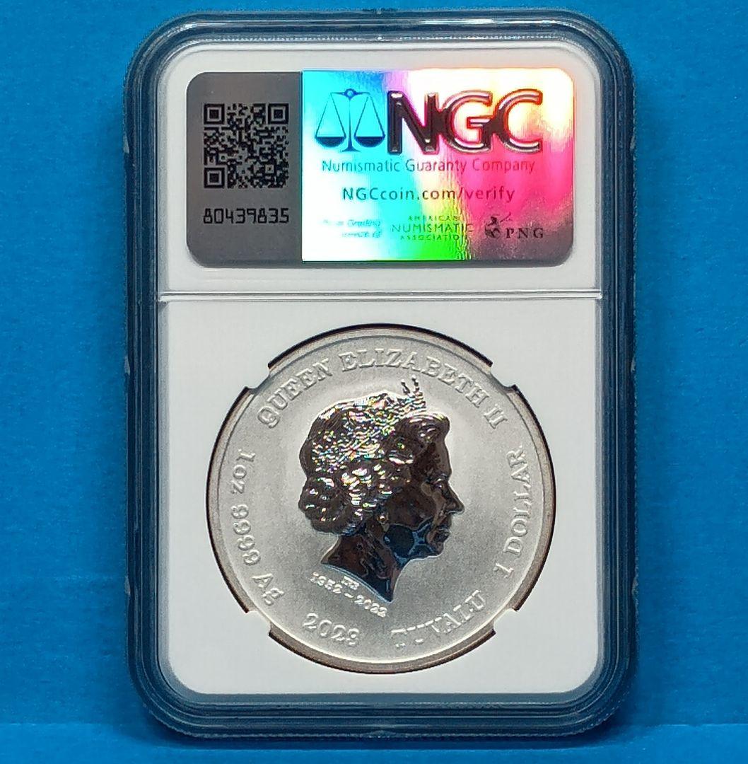 2023 ツバル James Bond 007 1ドル銀貨 NGC MS70FR