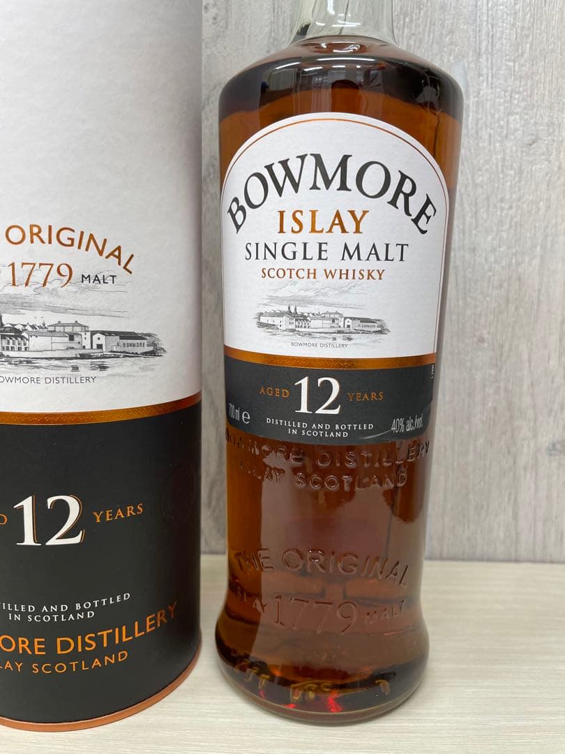 Bowmore 12年 シングルモルトウイスキー　筒
