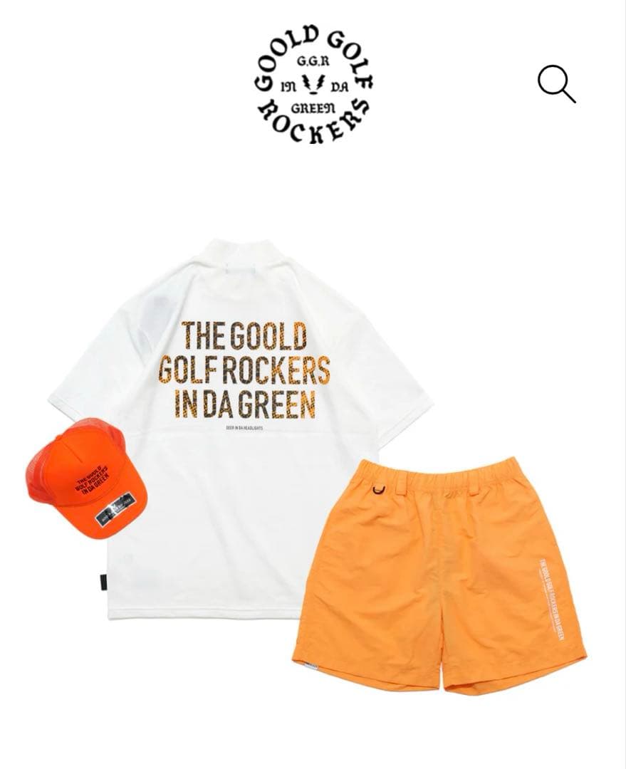希少‼️ goold golf rockers orange3点セットLサイズ❗️