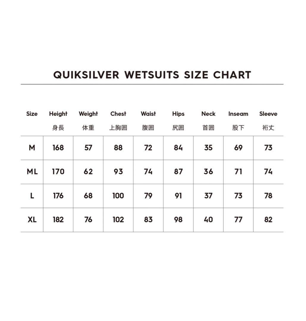 Quiksilver HIGHLINE ウェットスーツ タッパー定価21890円