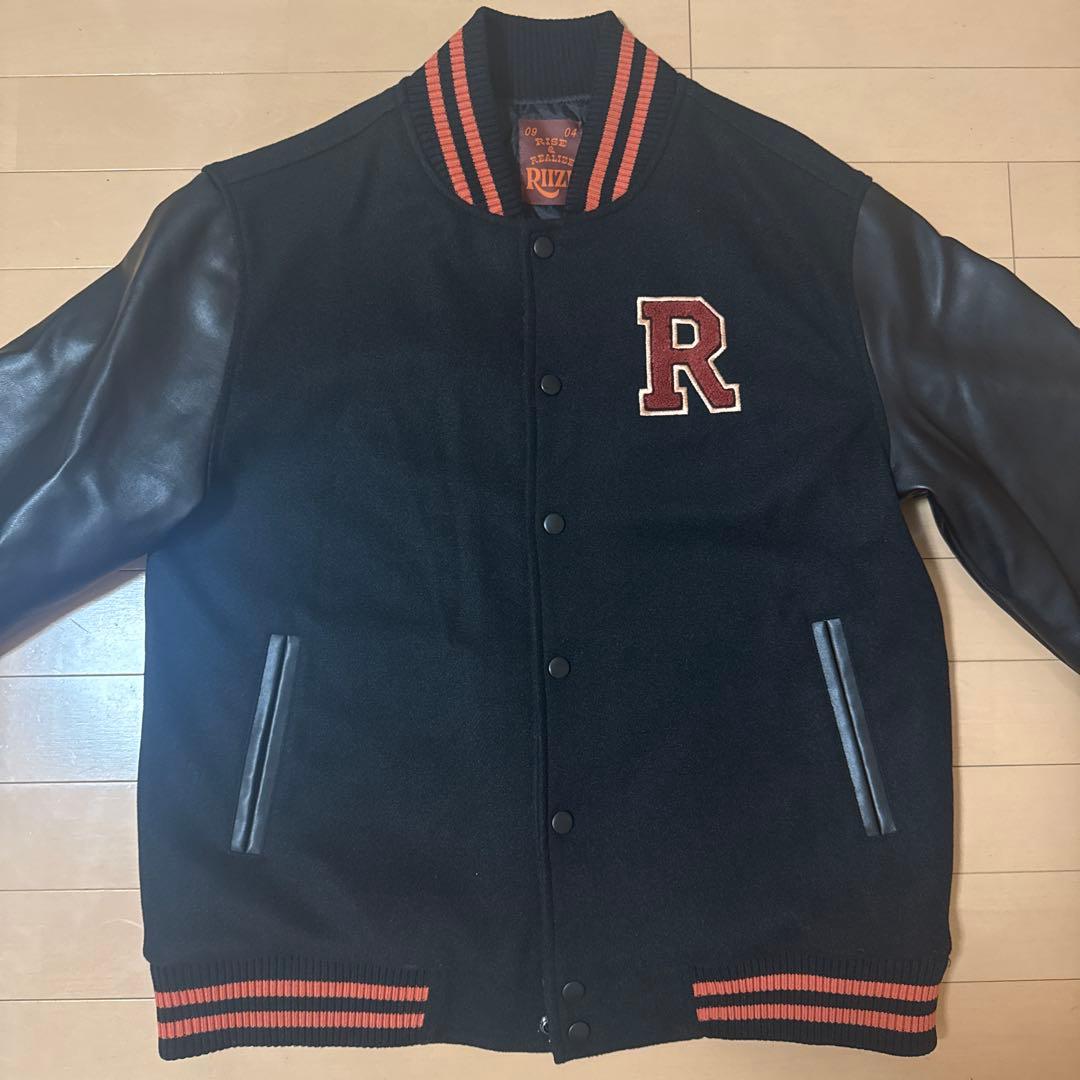 RIIZE VARSITY JACKET スタジャン ブラック/オレンジ
