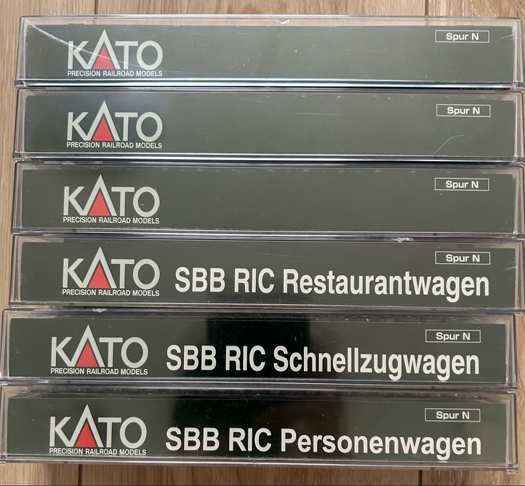 kato レムケSBB RIC 旧ロゴ1等2等、食堂車6両　室内灯標準装備レア品