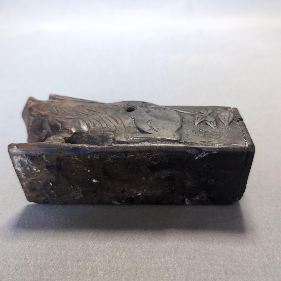 李朝 木製 獅子型 墨壺 木製墨壺 李朝木工 獅子型墨壺 李朝墨壺 李朝工芸