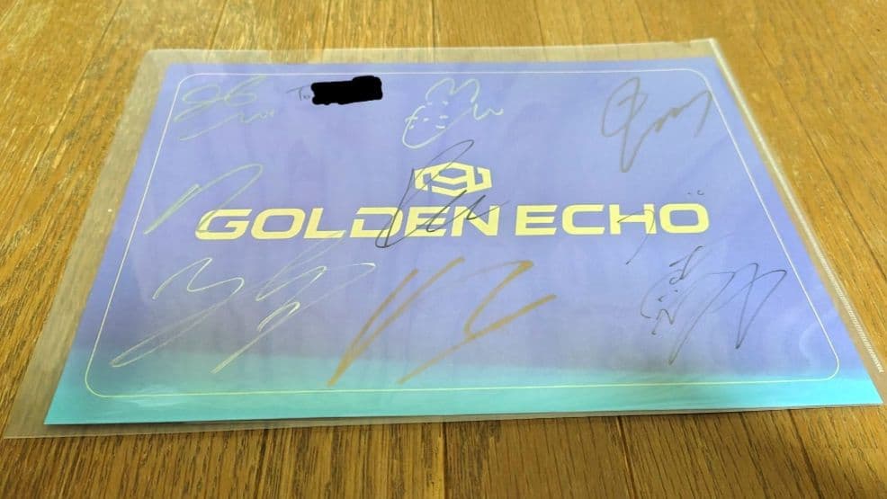 SF9 GOLDEN ECHO 全員 9人 サイン会 サイン入り色紙 B賞