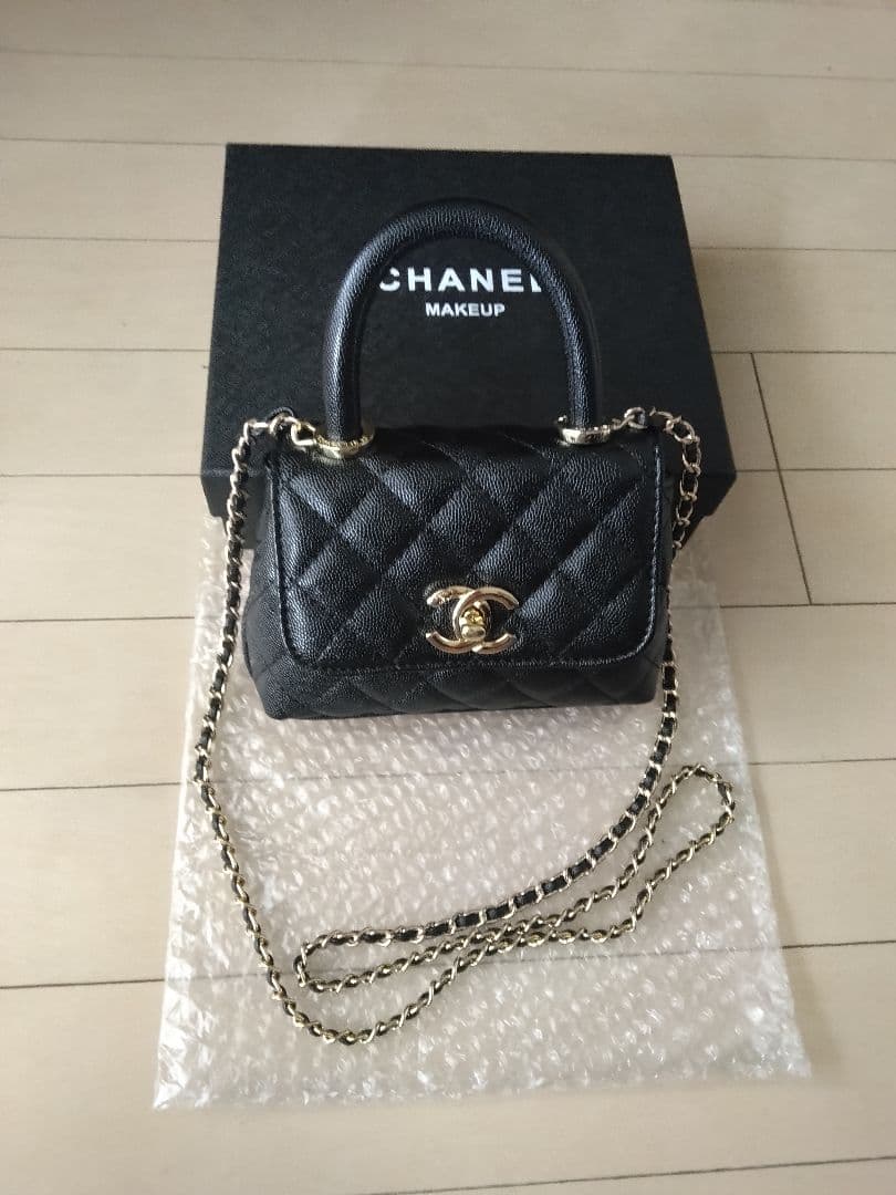 ♡*様 CHANEL ノベルティ ショルダーバッグ トップハンドル 黒 ブラック