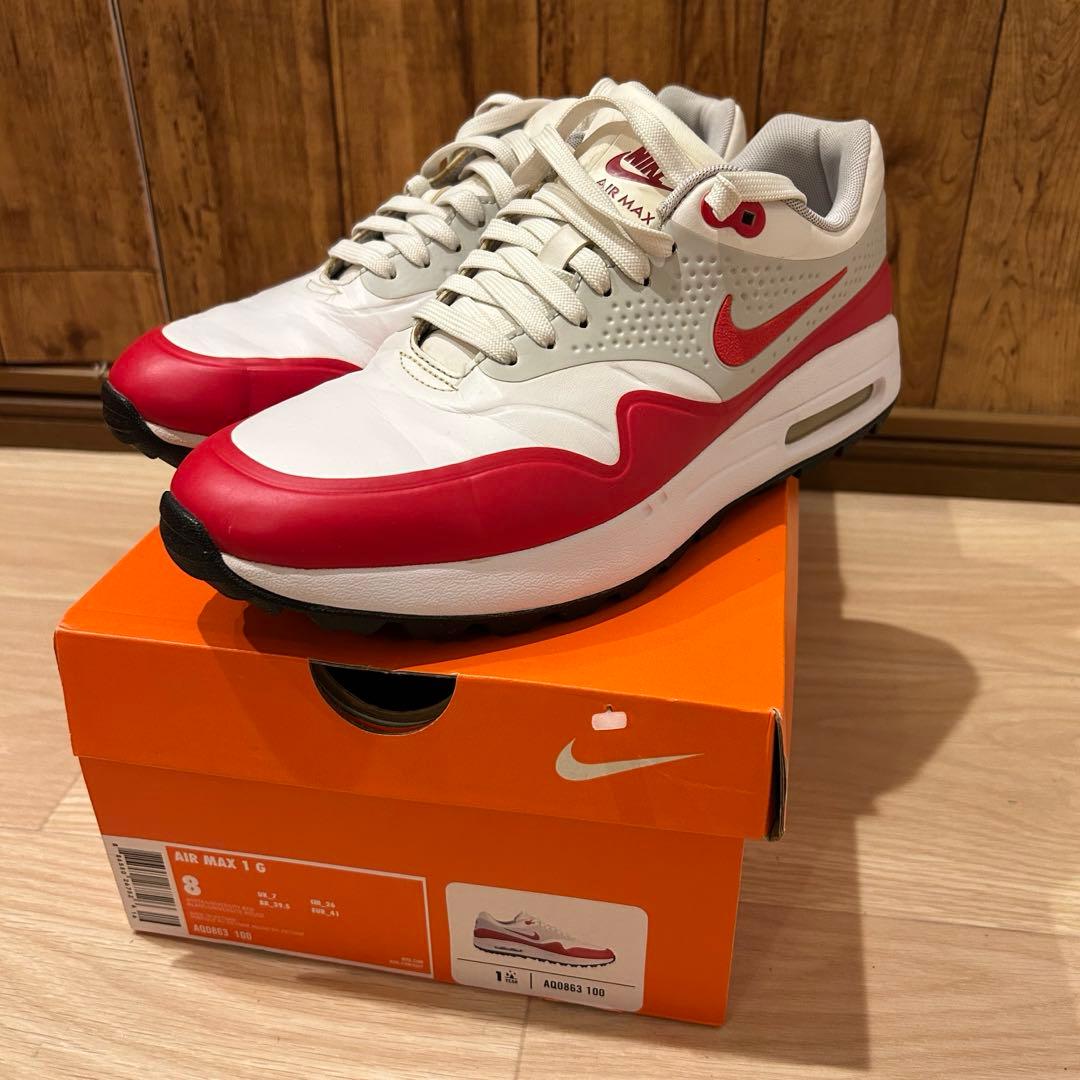 【レア・美品】 NIKE AIR MAX 1 G 26cm ナイキ 赤 白