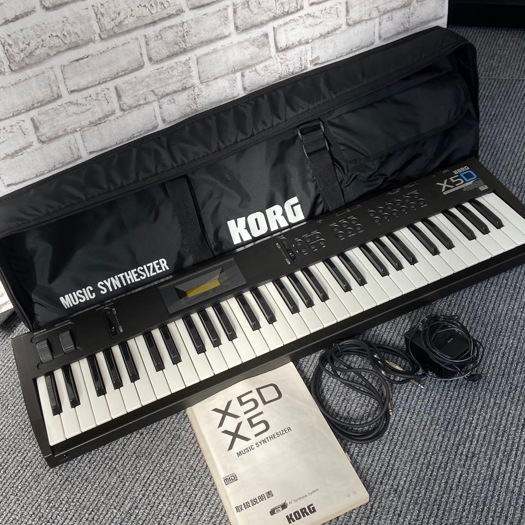 美品⭐️KORG X5D シンセサイザー 専用ケース付き