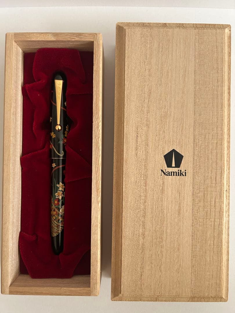 未使用 PILOT パイロット 漆蒔絵 万年筆 14K 花籠 FN-5M-HA