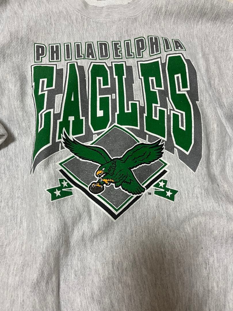 90s USA製 NFL Philadelphia Eagles スウェット L