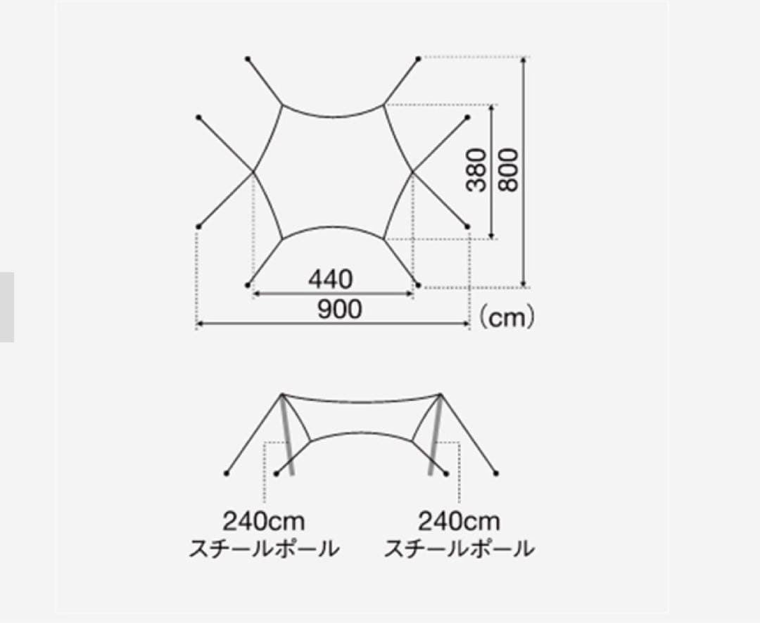 スノーピーク　 ランドネストMサイズ タープセット